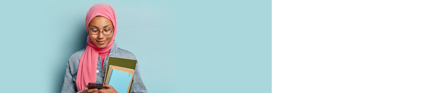 A young person using Kooth on their phone